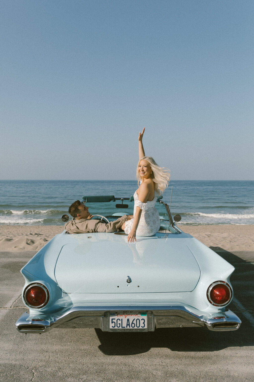 Malibu Vintage Car Engagement