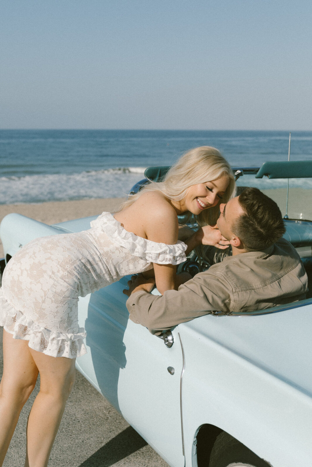 Malibu Vintage Car Engagement