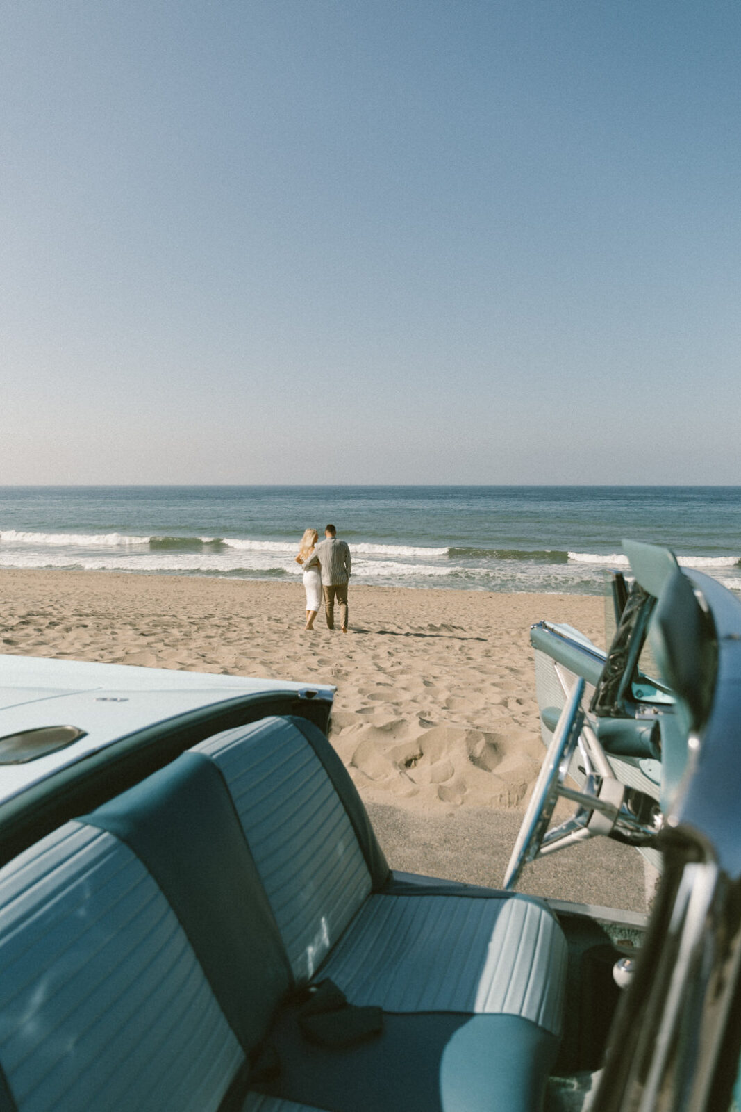 Malibu Vintage Car Engagement